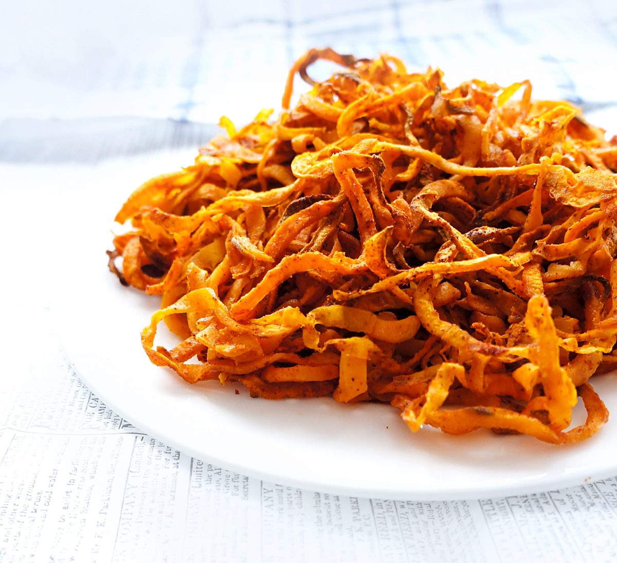Curly Sweet Potato Fries - Haute & Healthy Living