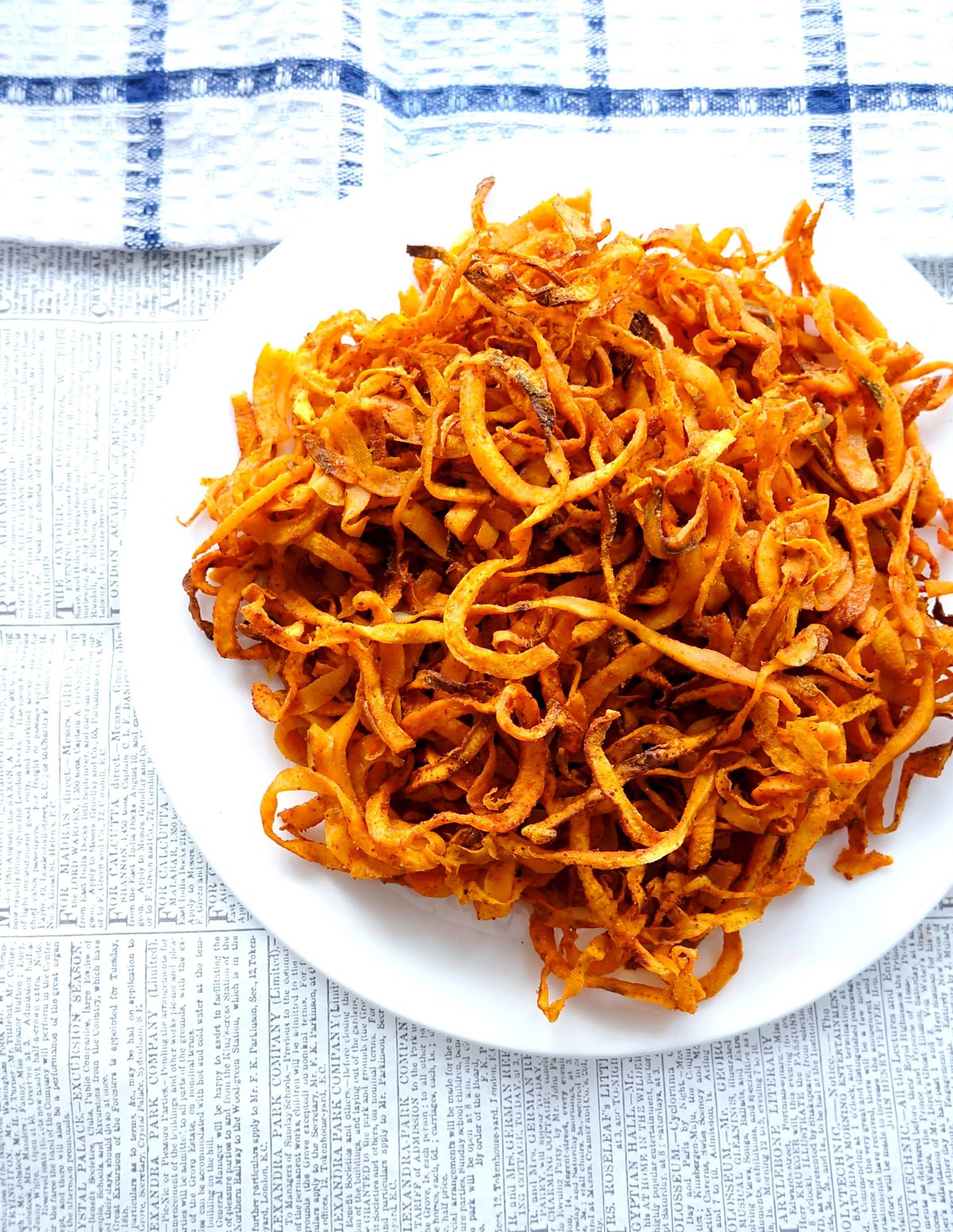 Curly Sweet Potato Fries - Haute & Healthy Living