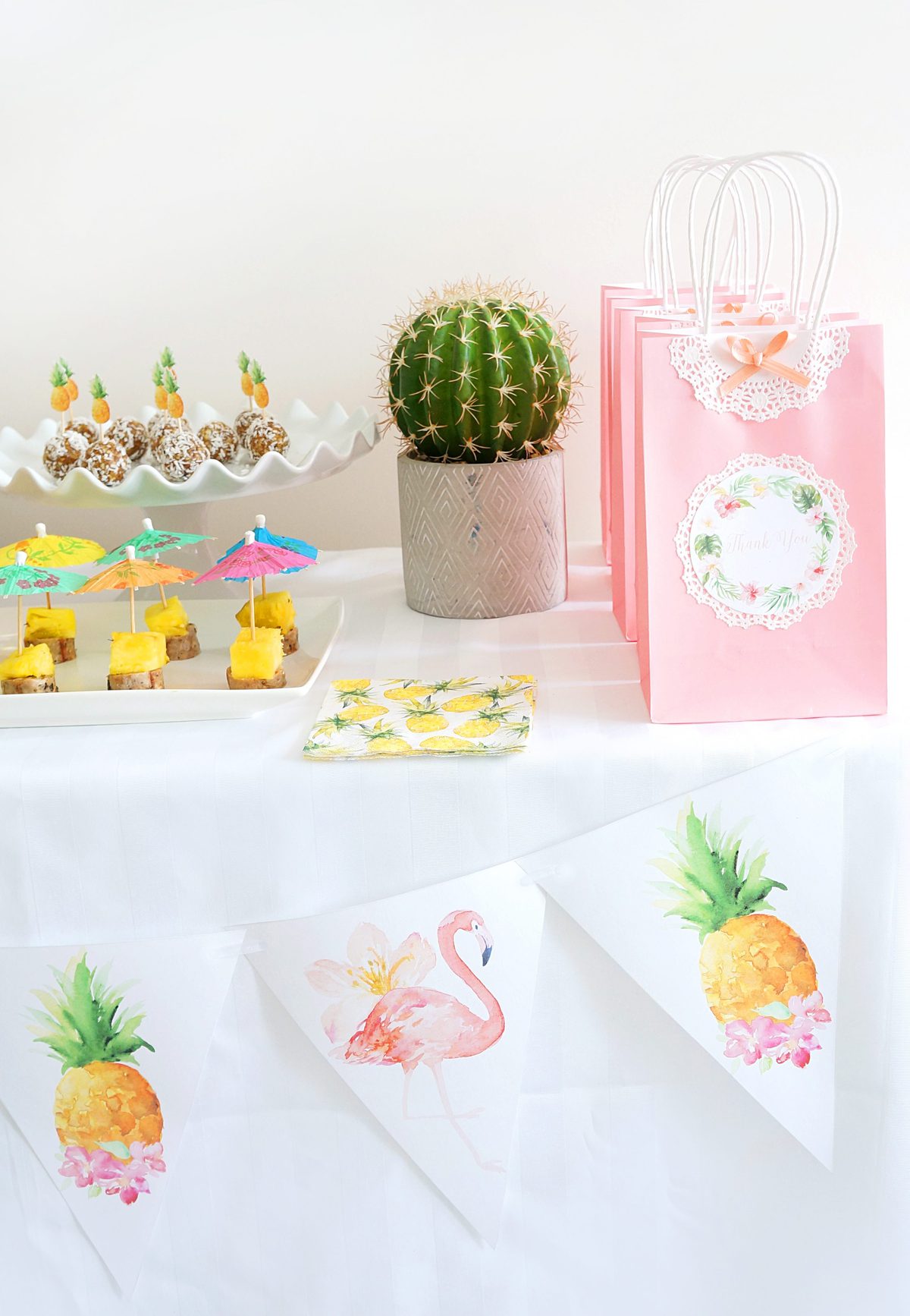 Tropical-Themed Party Ideas + FREE Printables - Haute & Healthy Living