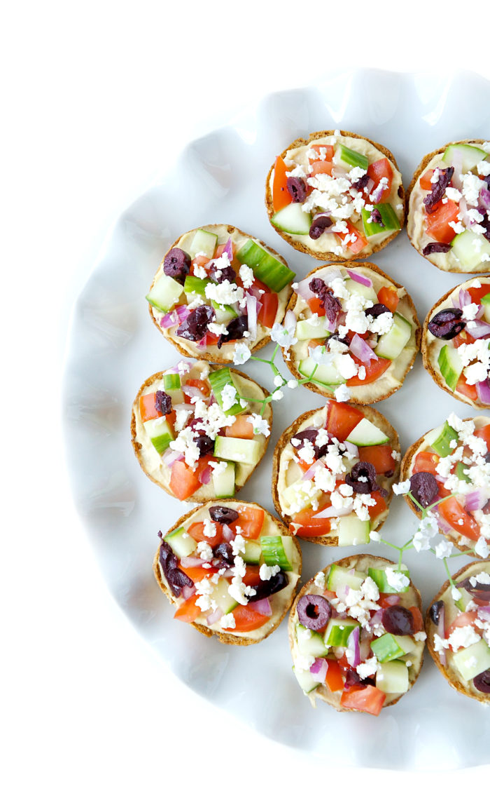Mini Greek Pita Pizzas | Haute & Healthy Living