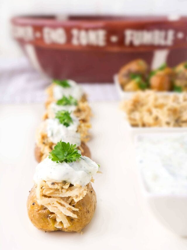 Stuffed Chicken Gyros Touchdown Taters Story - Haute & Healthy Living