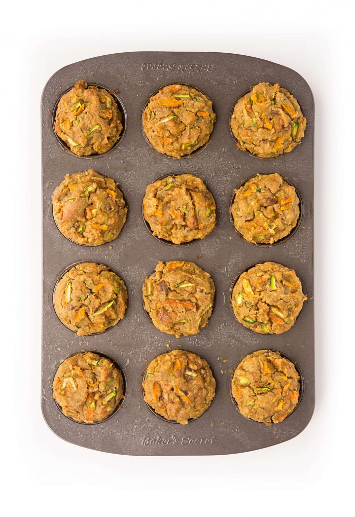 Healthy Mini Carrot Zucchini Muffins | Haute & Healthy Living