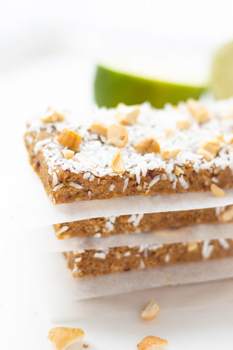 Key Lime Protein Bars {No-Bake} | Haute & Healthy Living