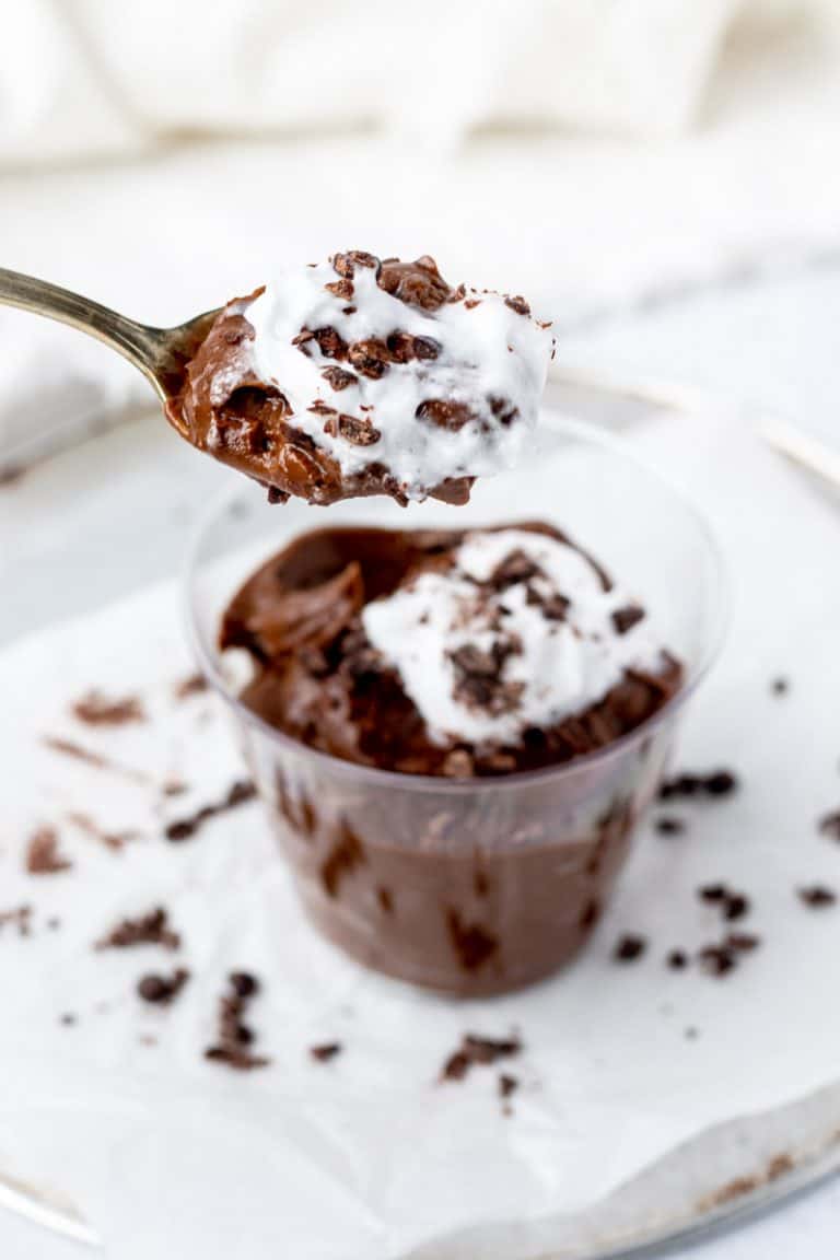 Healthy Chocolate Avocado Pudding {Vegan, Paleo}