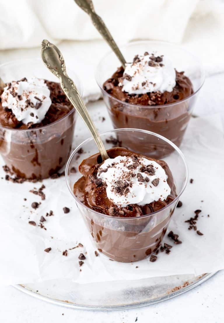 Healthy Chocolate Avocado Pudding {Vegan, Paleo}