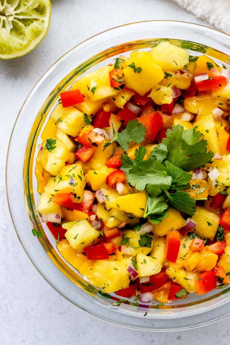 Pineapple Mango Salsa - Haute & Healthy Living