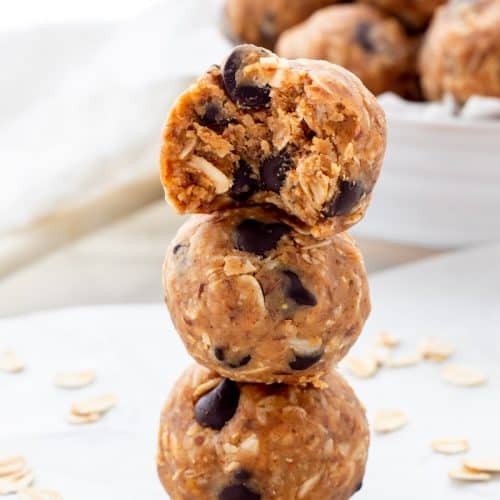No Bake Oatmeal Protein Balls {Without Peanut Butter}
