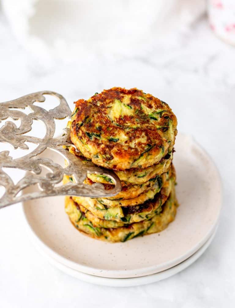 Healthy Zucchini Fritters {Gluten-free} | Haute & Healthy Living