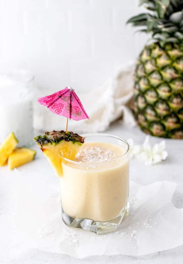 Pina Colada Protein Shake - Haute & Healthy Living