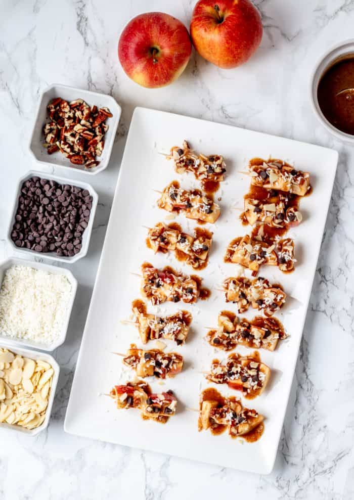 "Caramel" Apple Skewers | Haute & Healthy Living