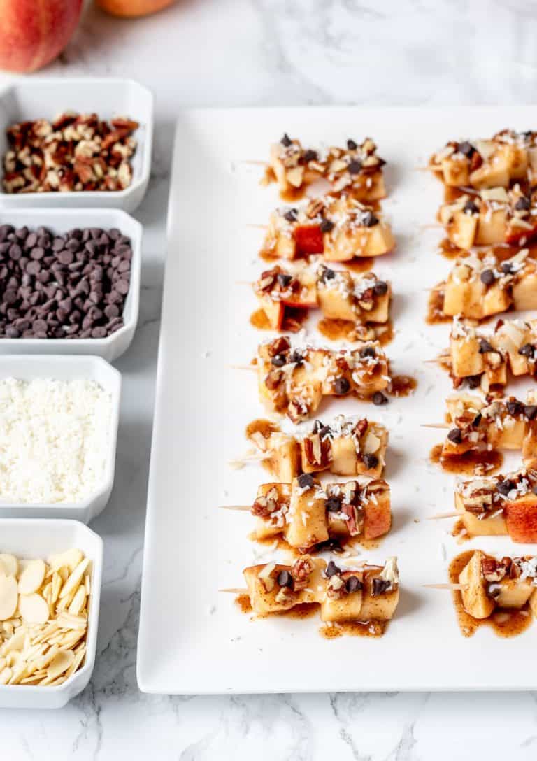 "Caramel" Apple Skewers | Haute & Healthy Living