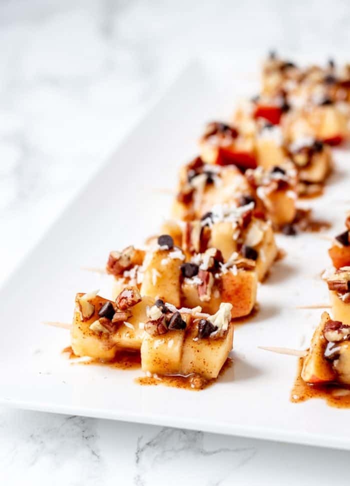 "Caramel" Apple Skewers | Haute & Healthy Living