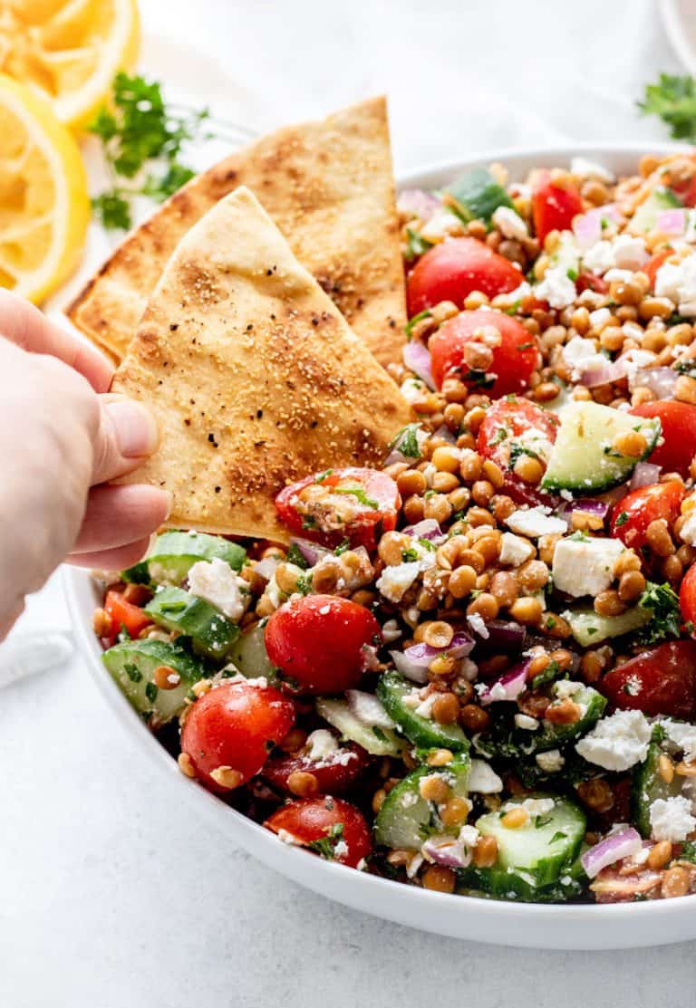 Greek Lentil Salad | Haute & Healthy Living