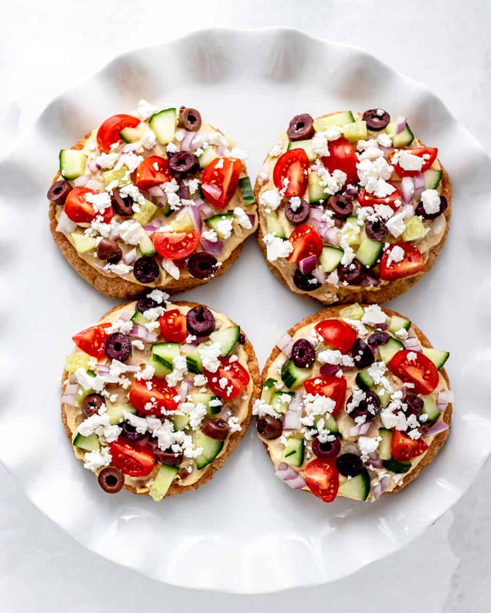 Mini Greek Pita Pizzas | Haute & Healthy Living