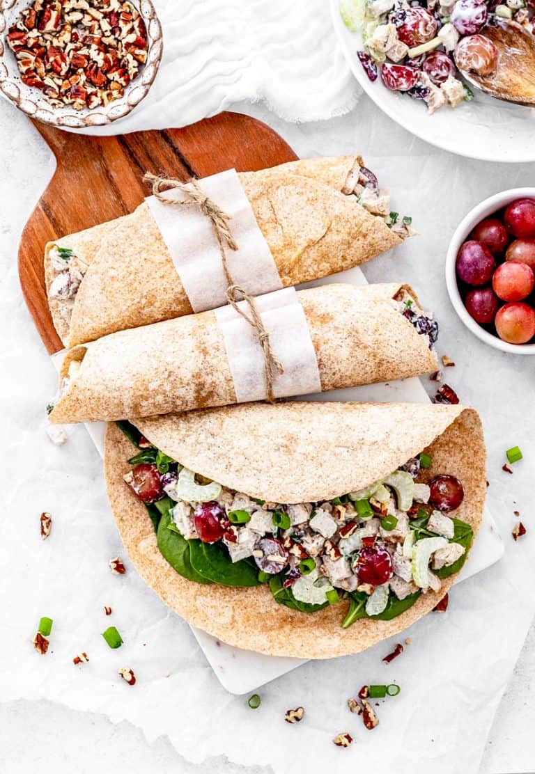 Healthy Turkey Salad Wraps Recipe {Quick & Easy}