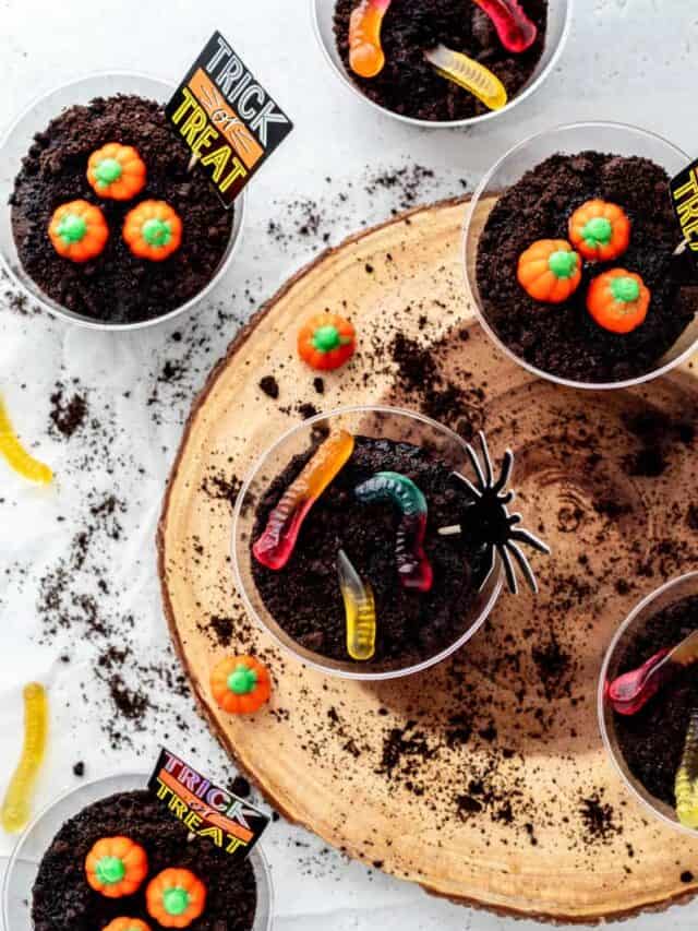 Easy Halloween Dirt Pudding Cups Recipe Story - Haute & Healthy Living