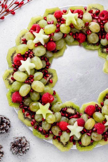 Christmas Fruit Wreath - Haute & Healthy Living