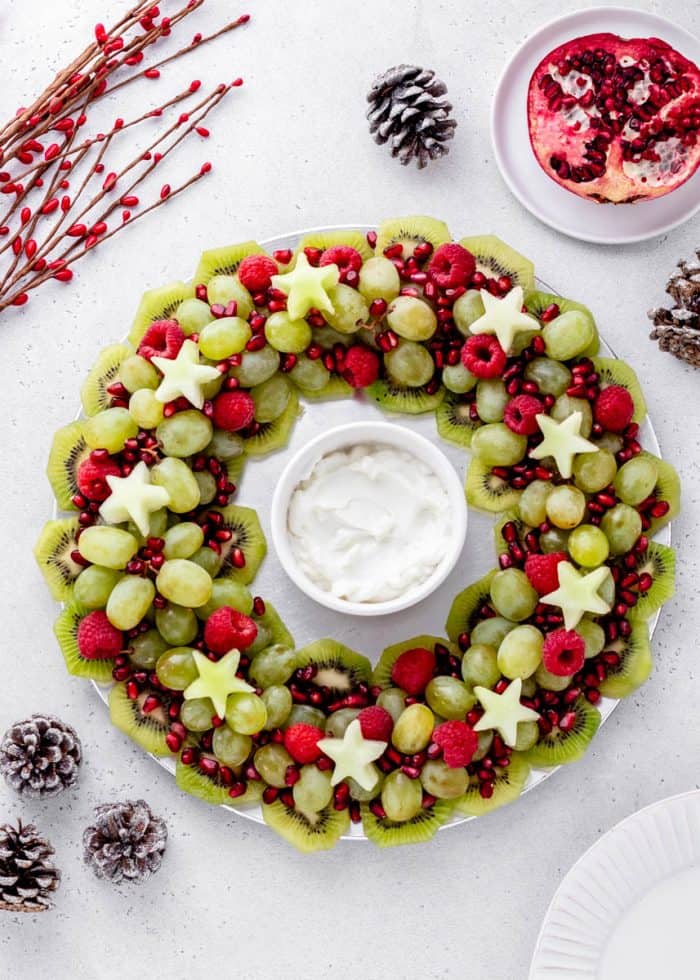 Christmas Fruit Wreath - Haute & Healthy Living
