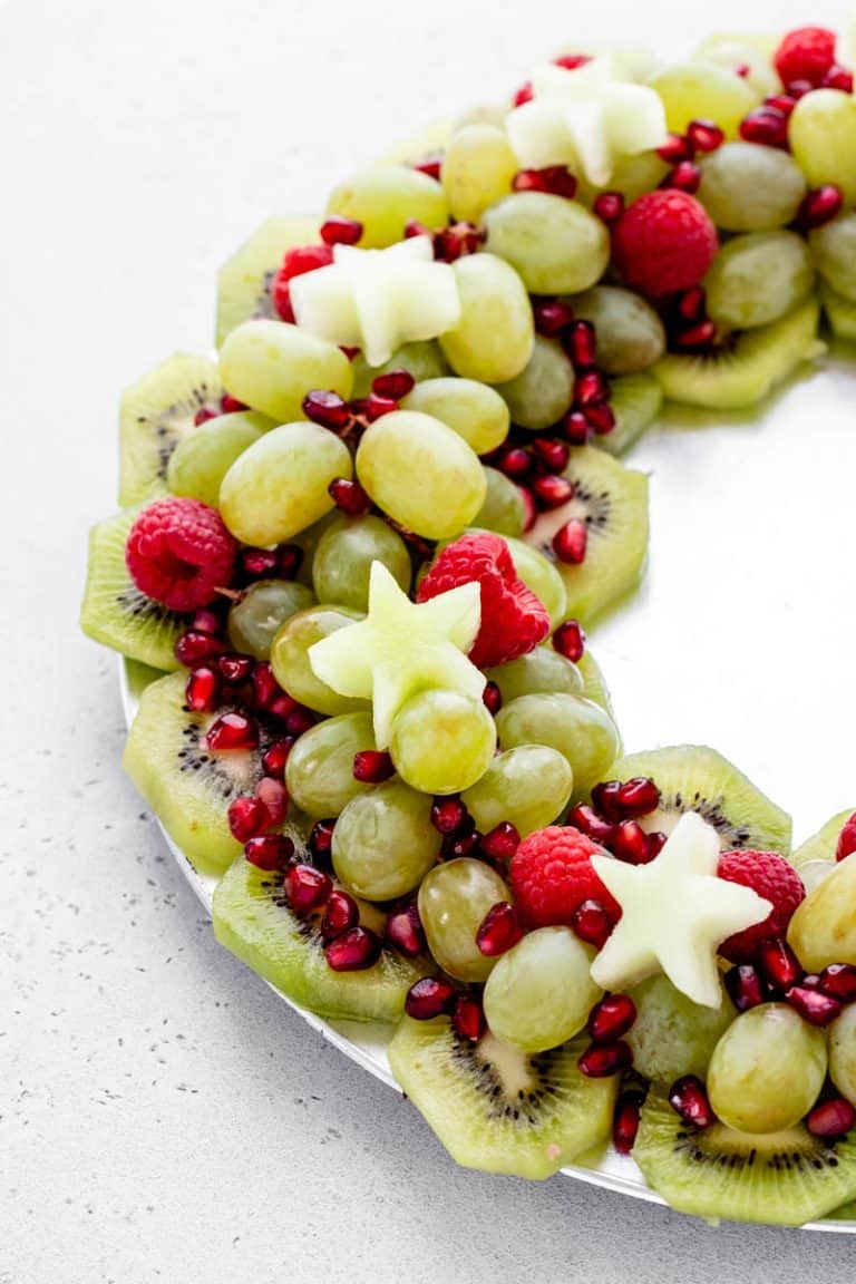 Christmas Fruit Wreath - Haute & Healthy Living