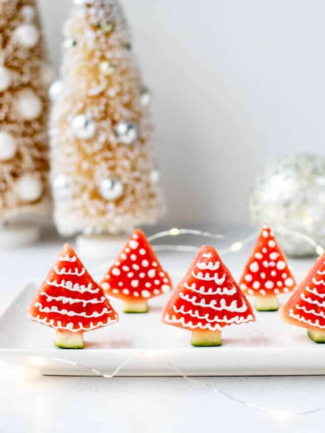 Watermelon Christmas Trees Story - Haute & Healthy Living