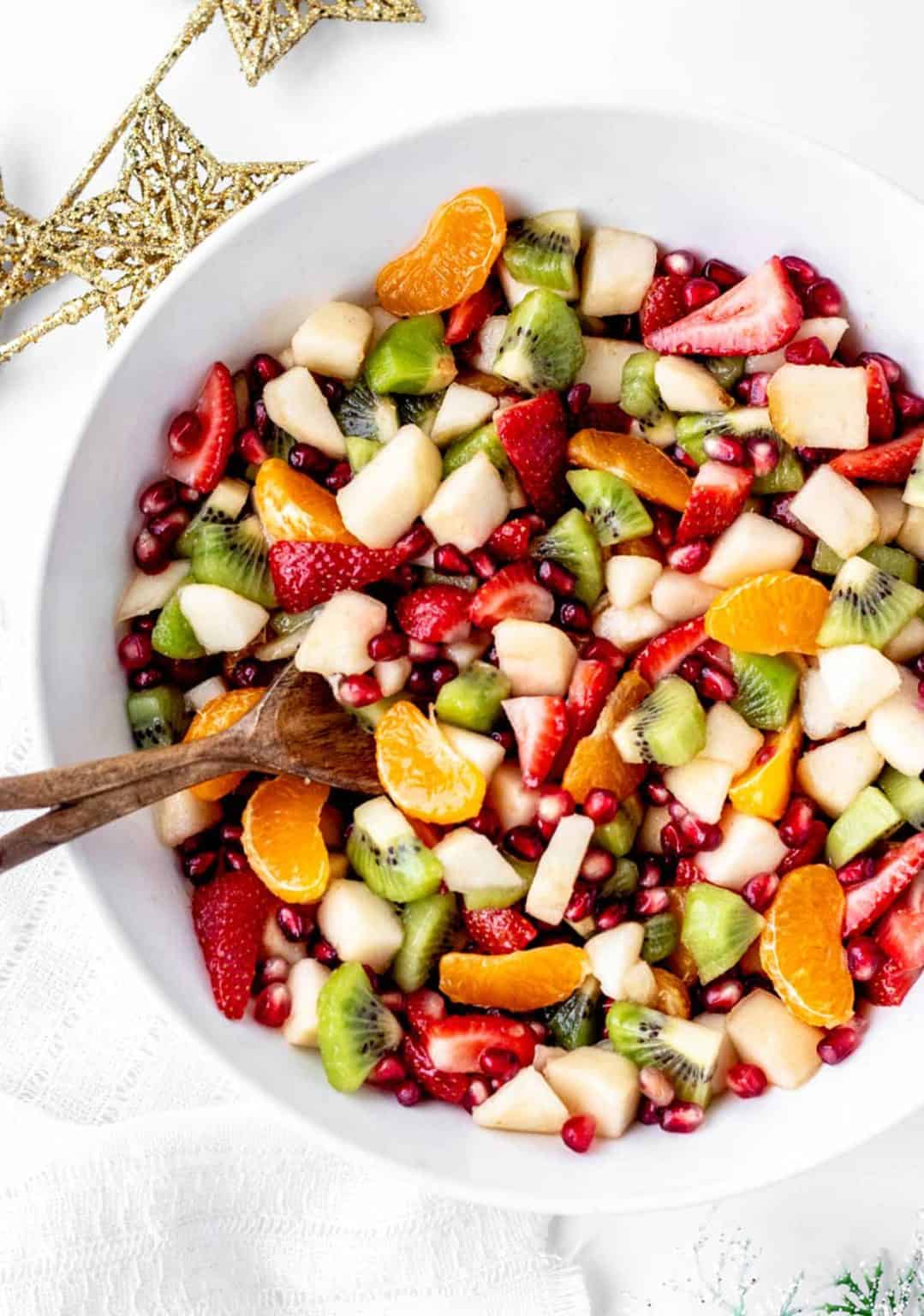 Easy Christmas Fruit Salad - Haute & Healthy Living