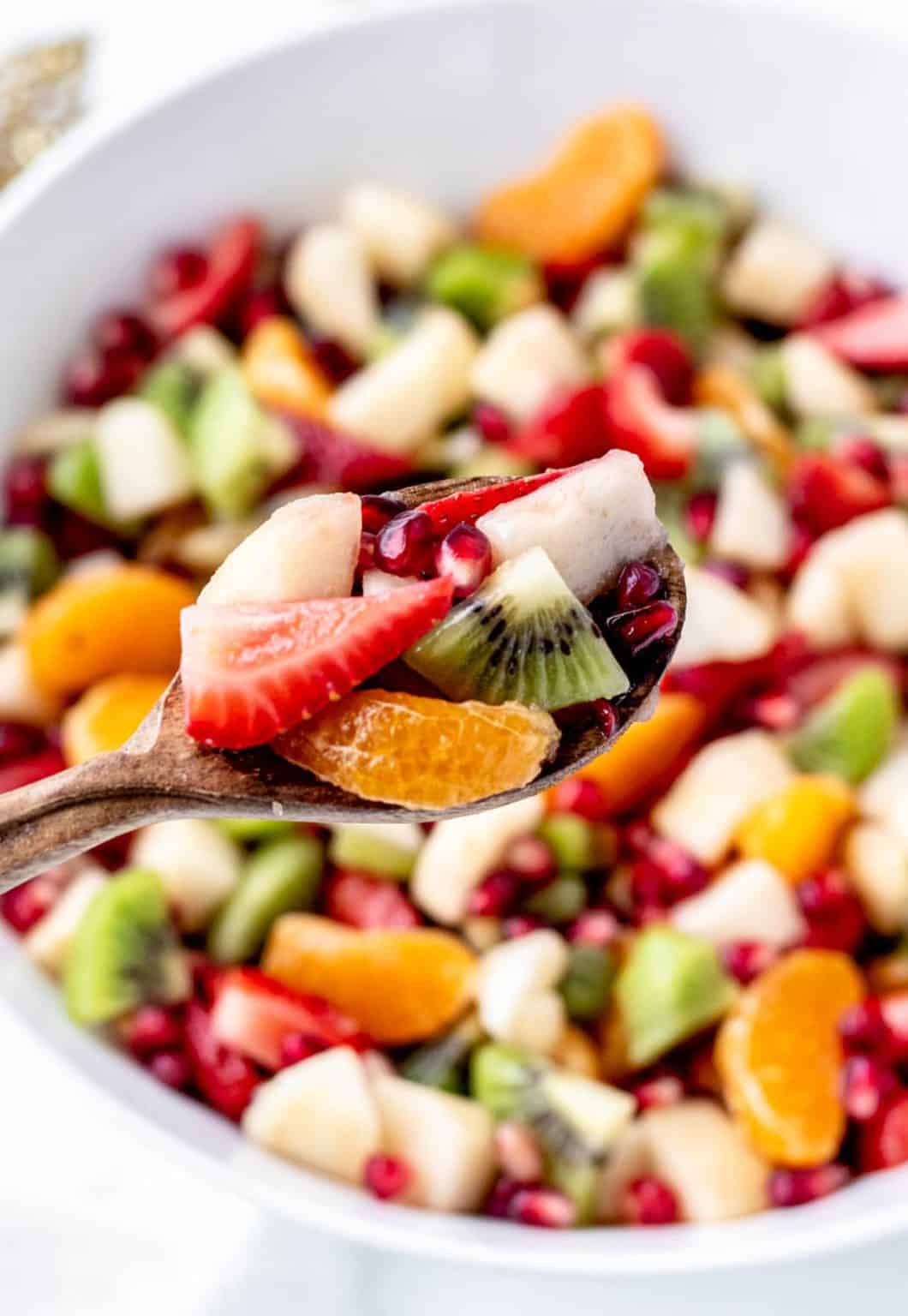 Easy Christmas Fruit Salad - Haute & Healthy Living