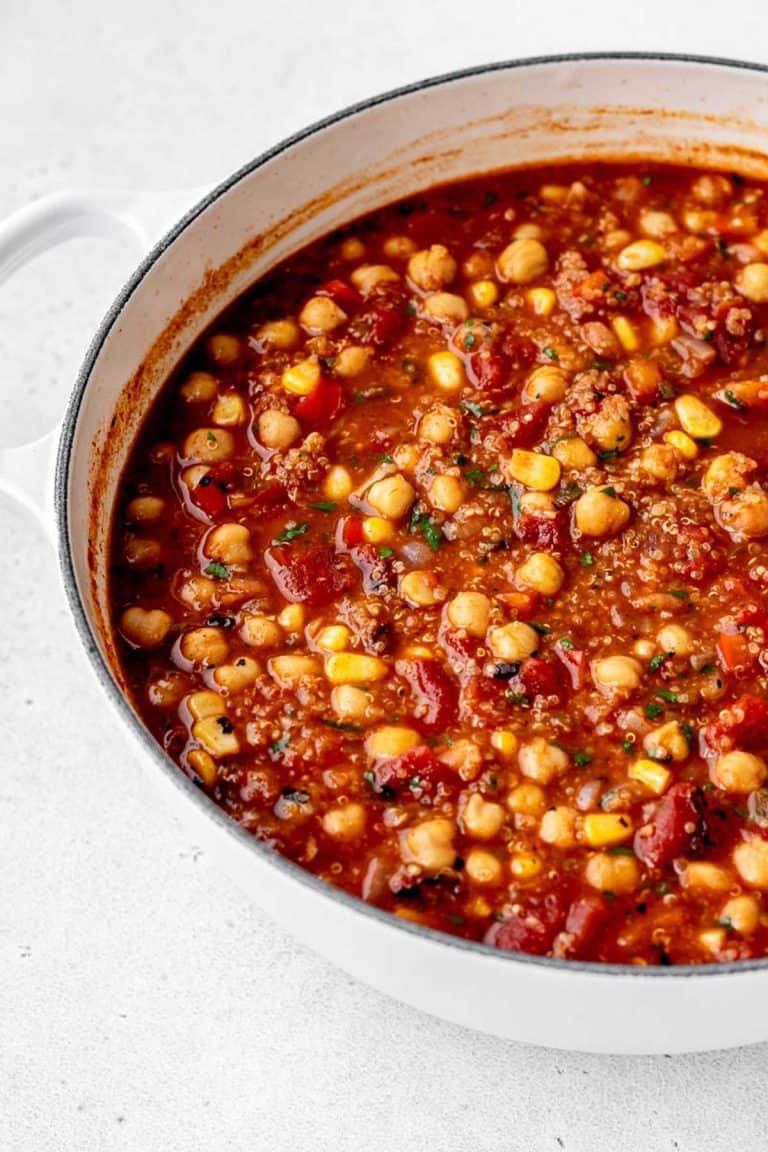 Easy Mexican Chickpea Soup {Vegan}