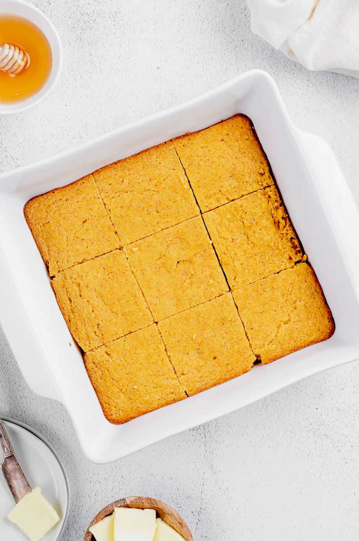 Healthy Almond Flour Cornbread {With Greek Yogurt}