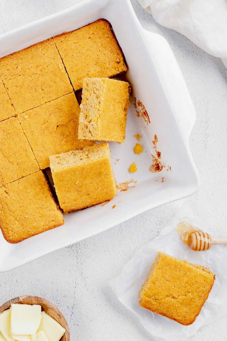 Healthy Almond Flour Cornbread {With Greek Yogurt}