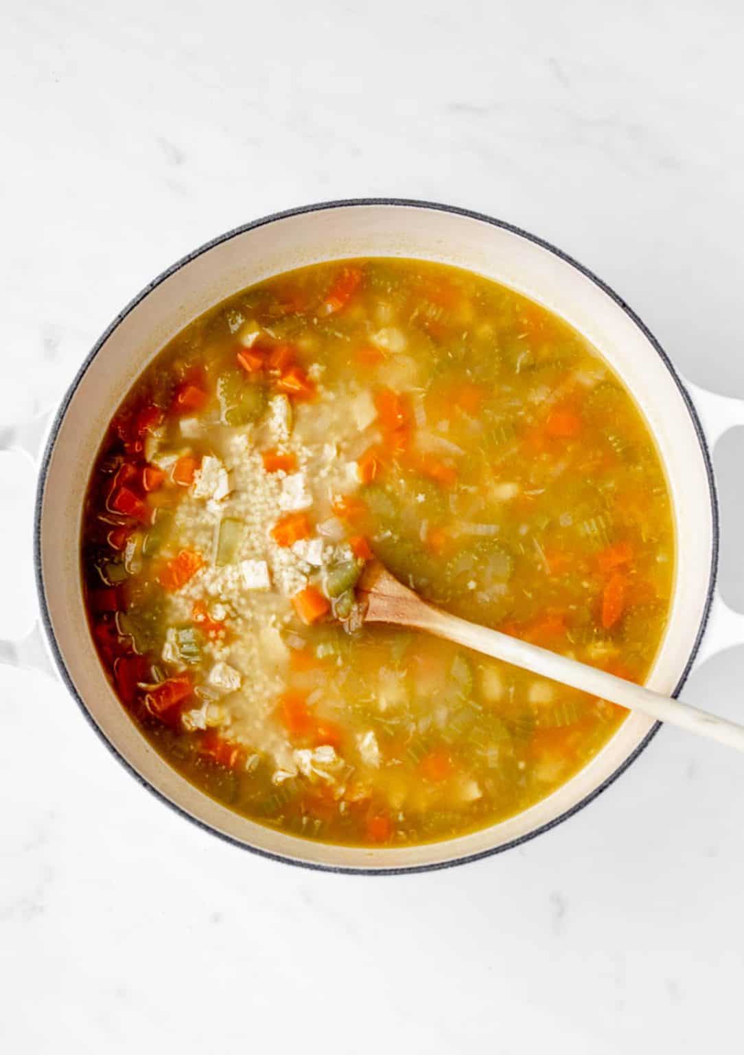 Chicken Pastina Soup - Haute & Healthy Living