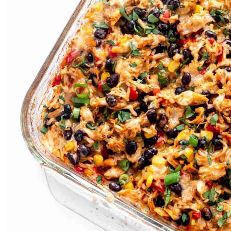 Easy Chicken Burrito Casserole - Haute & Healthy Living