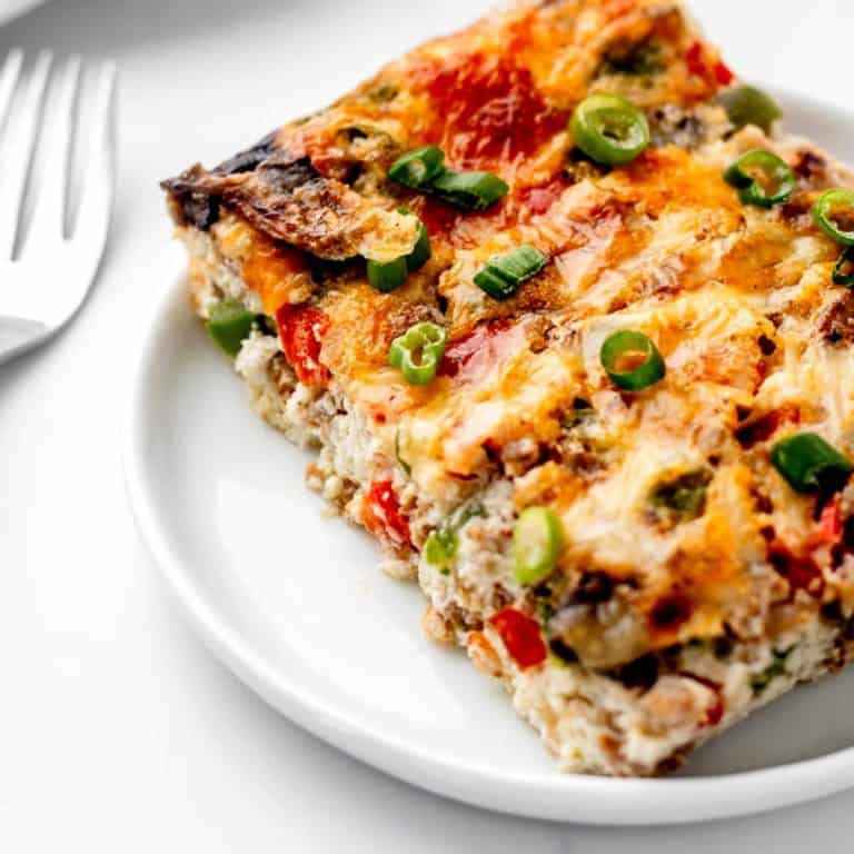 Healthy Egg White Breakfast Casserole {without Bread}