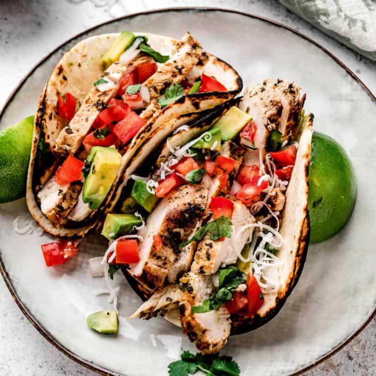 Grilled Chicken Street Tacos Recipe - Haute & Healthy Living