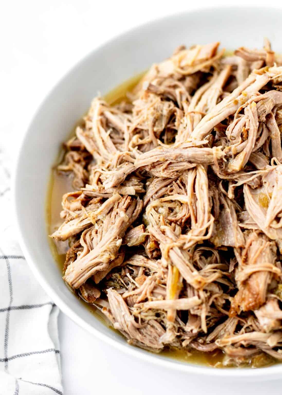 Healthy Pulled Pork Recipe {without BBQ Sauce} - Haute & Healthy Living