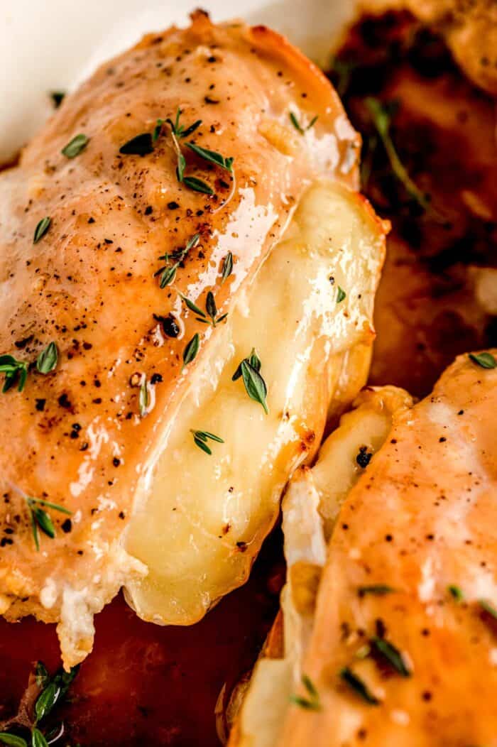 Apple and Brie Stuffed Chicken Breast - Haute & Healthy Living