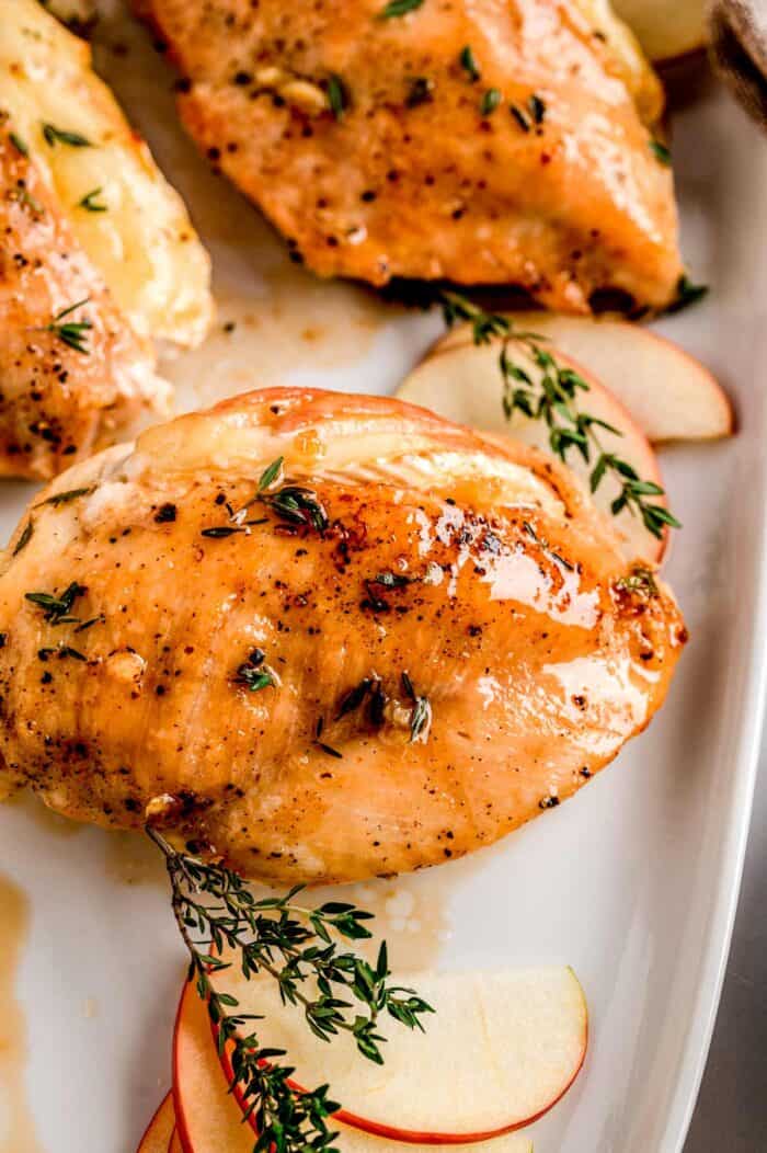 Apple and Brie Stuffed Chicken Breast - Haute & Healthy Living