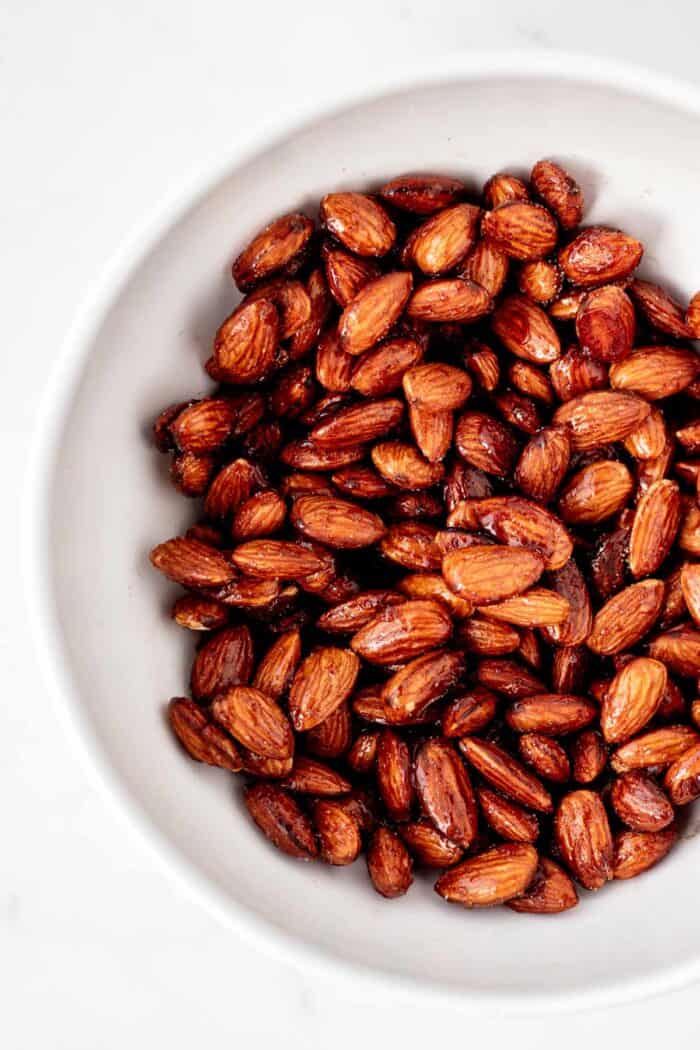 Easy Cinnamon Honey Roasted Almonds Recipe - Haute & Healthy Living
