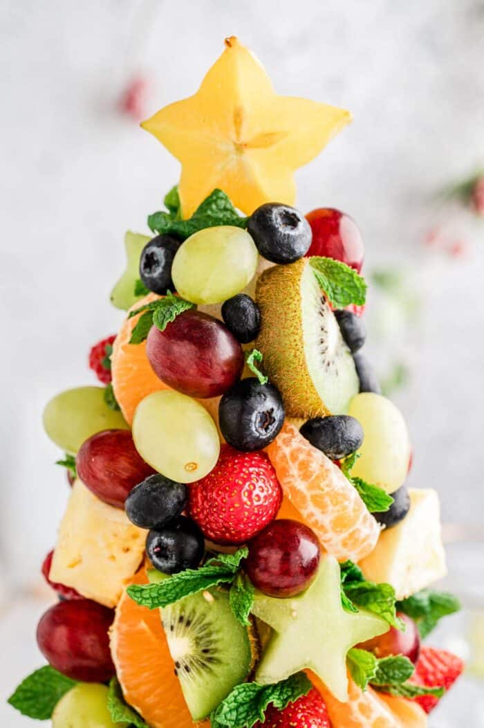 Fruit Christmas Tree Centerpiece - Haute & Healthy Living