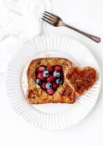 Heart-Shaped French Toast - Perfect for Valentine's! - Haute & Healthy ...