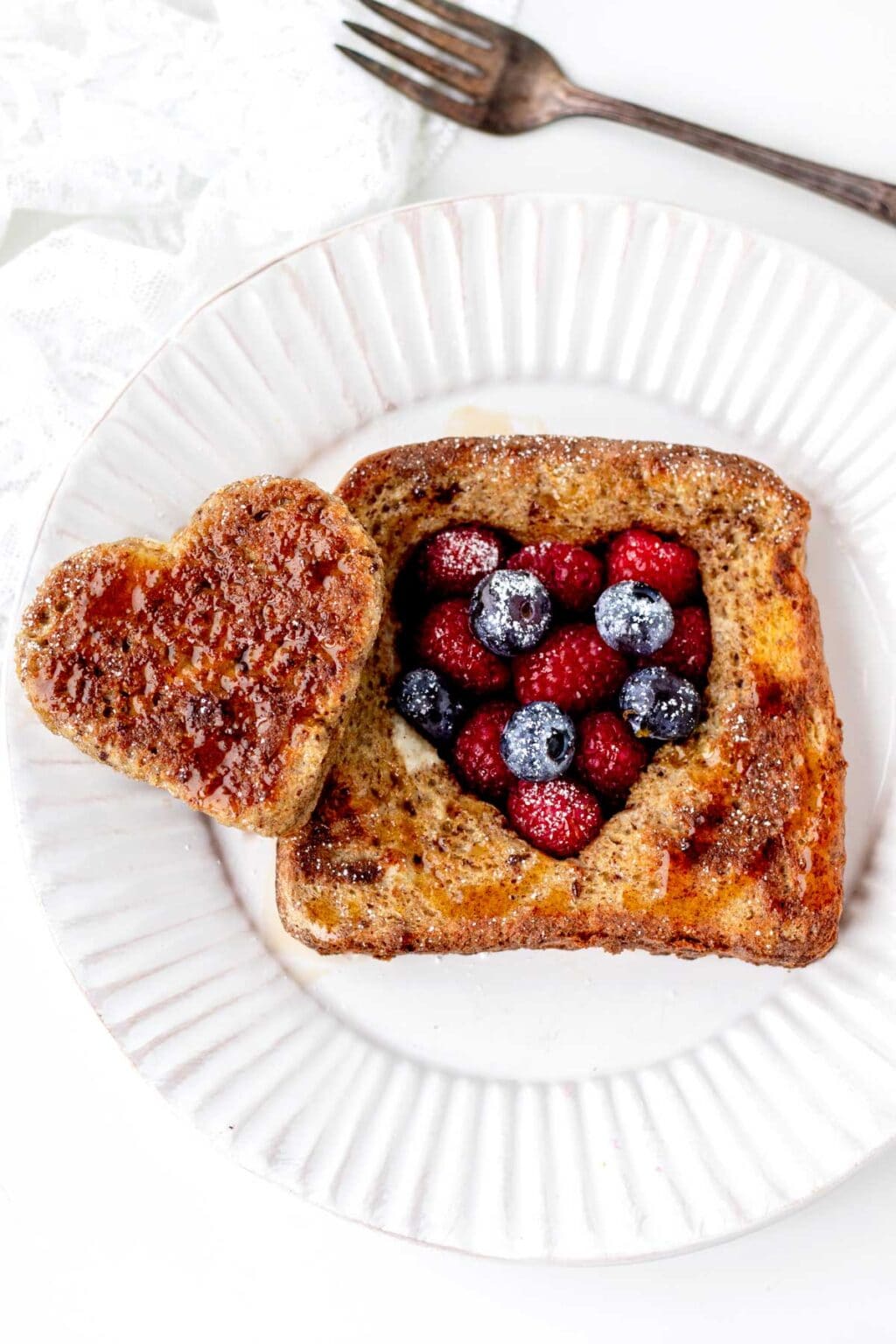 Heart-Shaped French Toast - Perfect for Valentine's! - Haute & Healthy ...