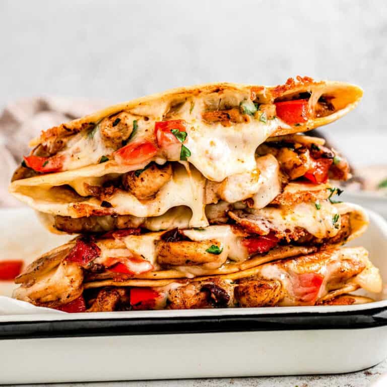 Best Authentic Chicken Quesadilla Recipe - Haute & Healthy Living