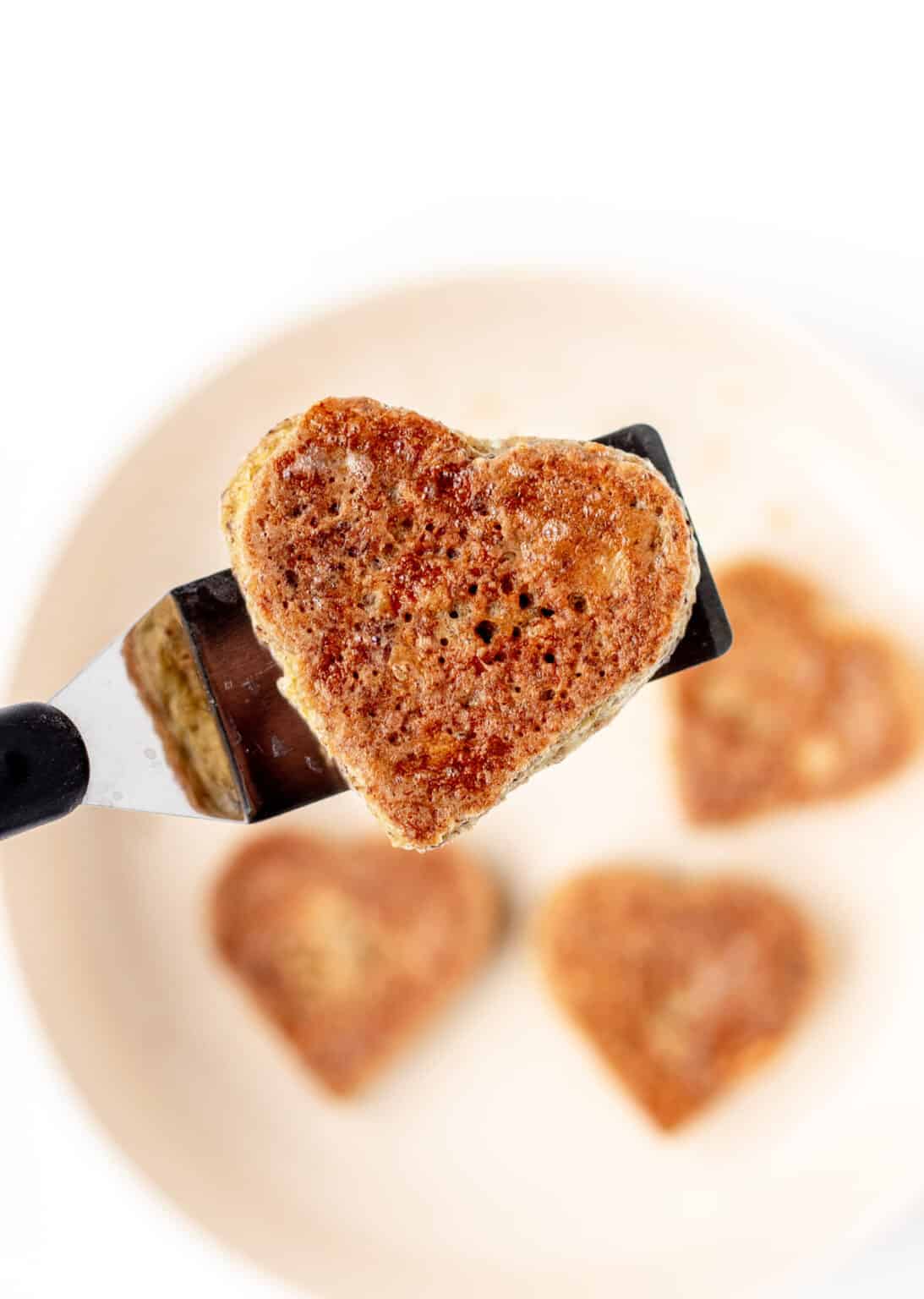 Heart-Shaped French Toast - Perfect for Valentine's! - Haute & Healthy ...