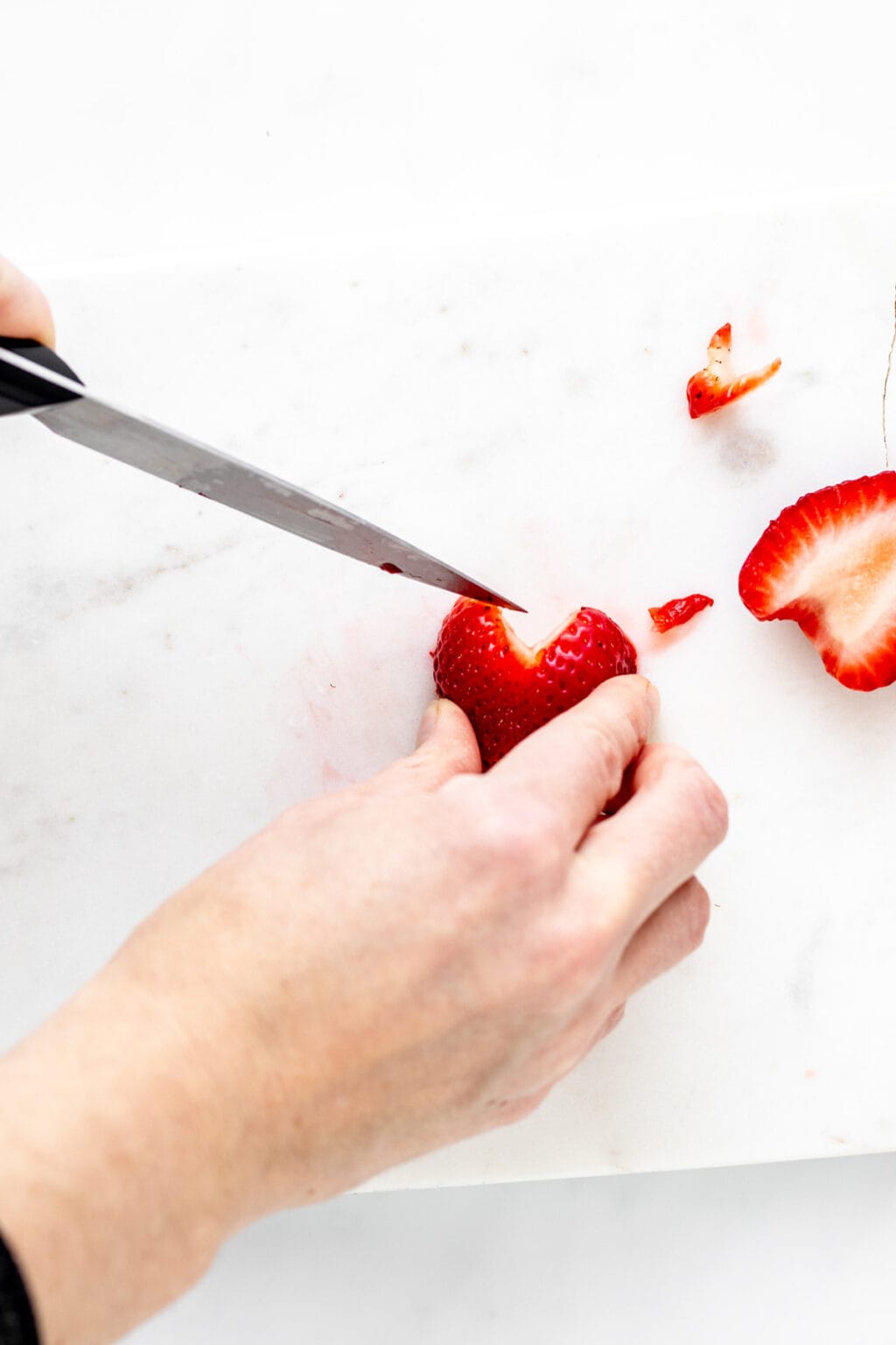 How to Make a Strawberry Heart - Haute & Healthy Living