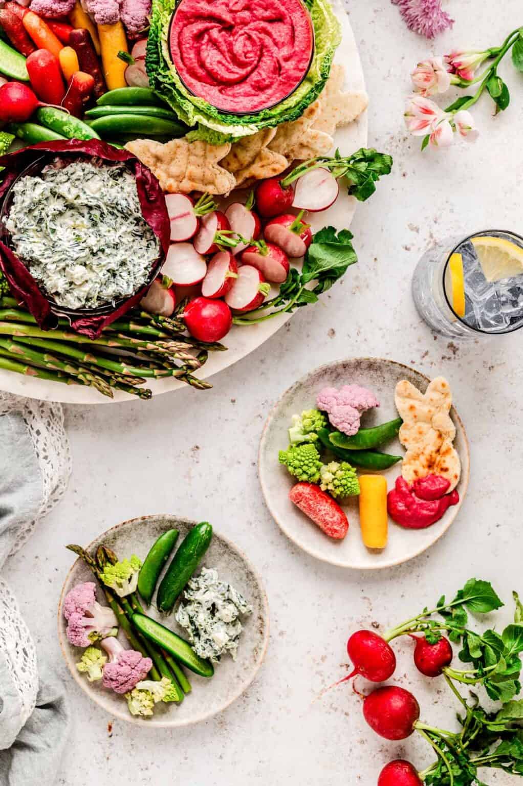 Easter Veggie Tray - Haute & Healthy Living