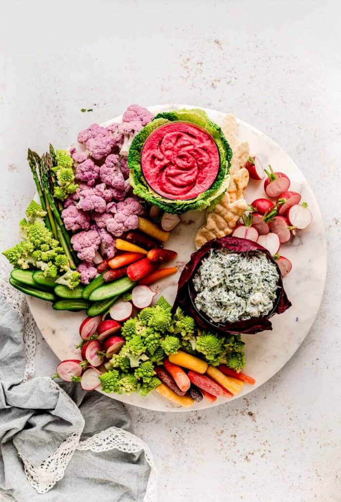 Easter Veggie Tray - Haute & Healthy Living