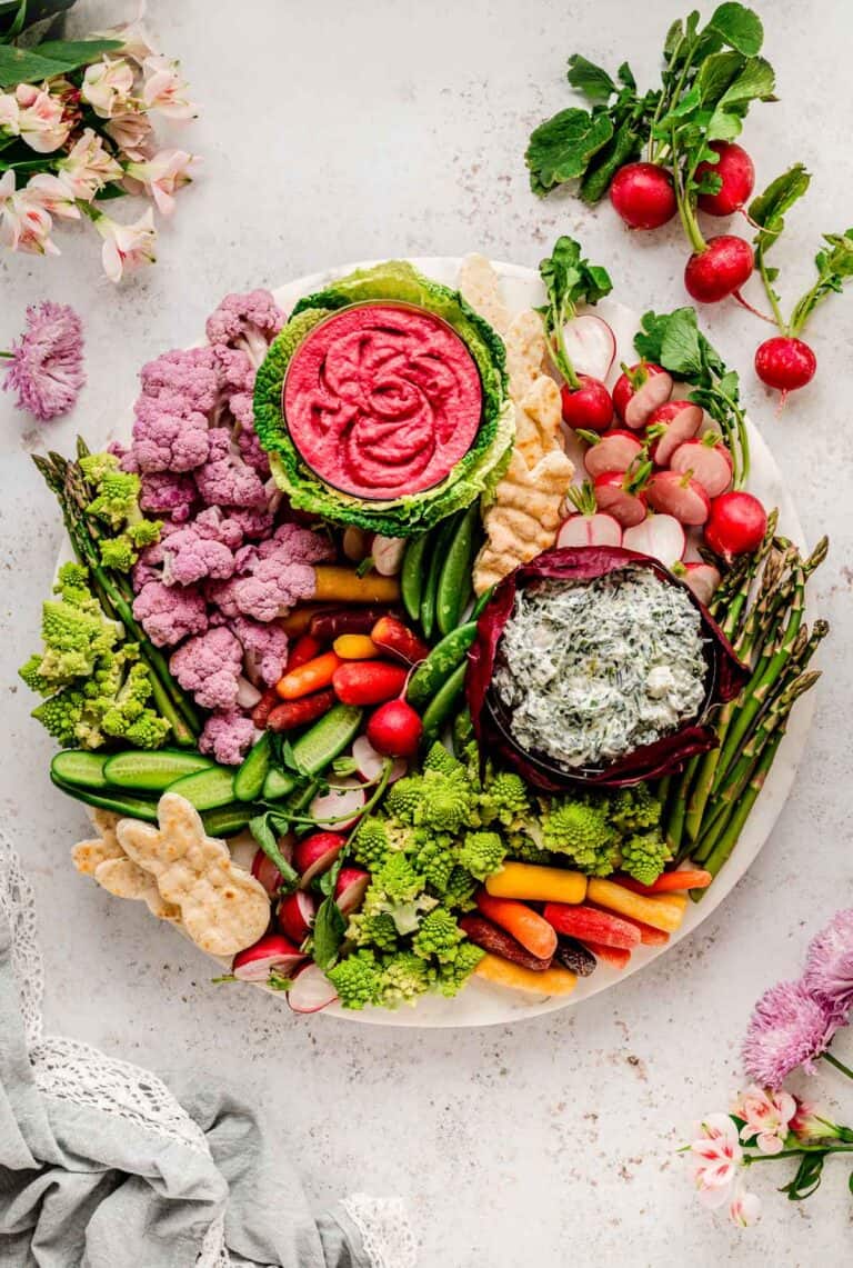 Easter Veggie Tray - Haute & Healthy Living