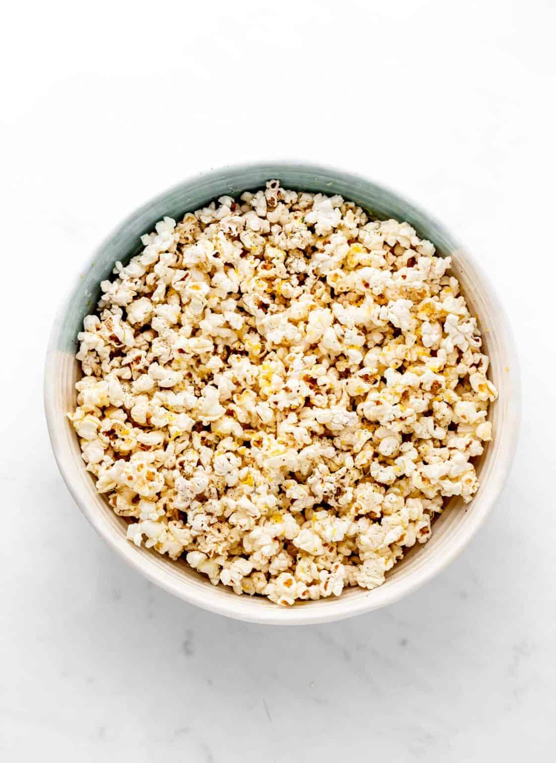 Lemon Parmesan Rosemary Popcorn Recipe - Haute & Healthy Living