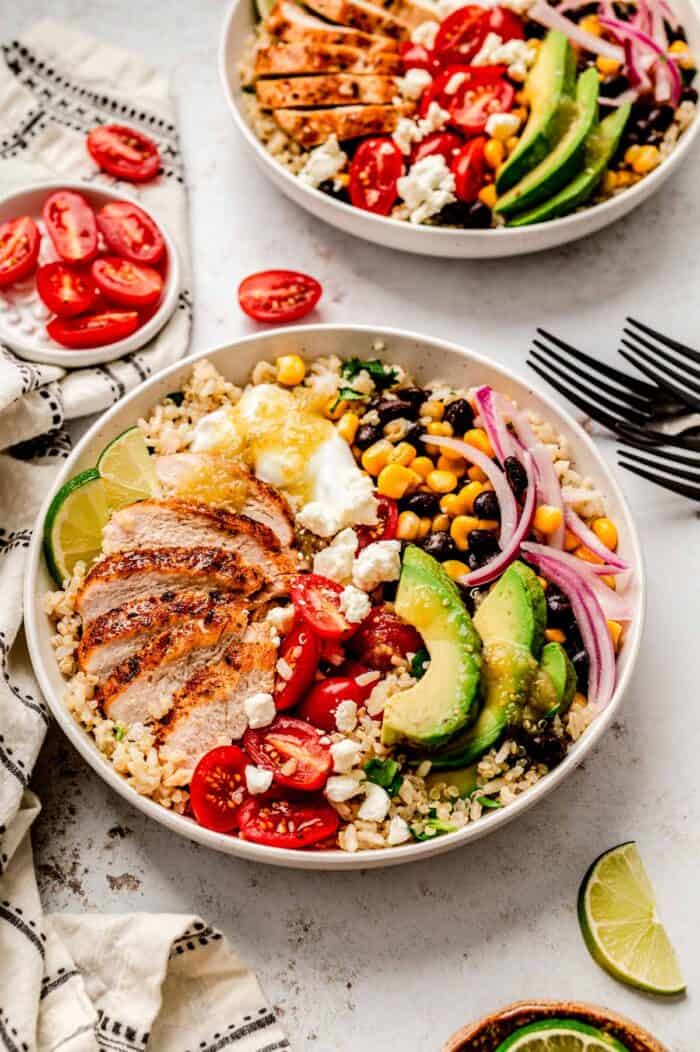 Copycat Panera Bread Baja Bowl Recipe with Chicken - Haute & Healthy Living