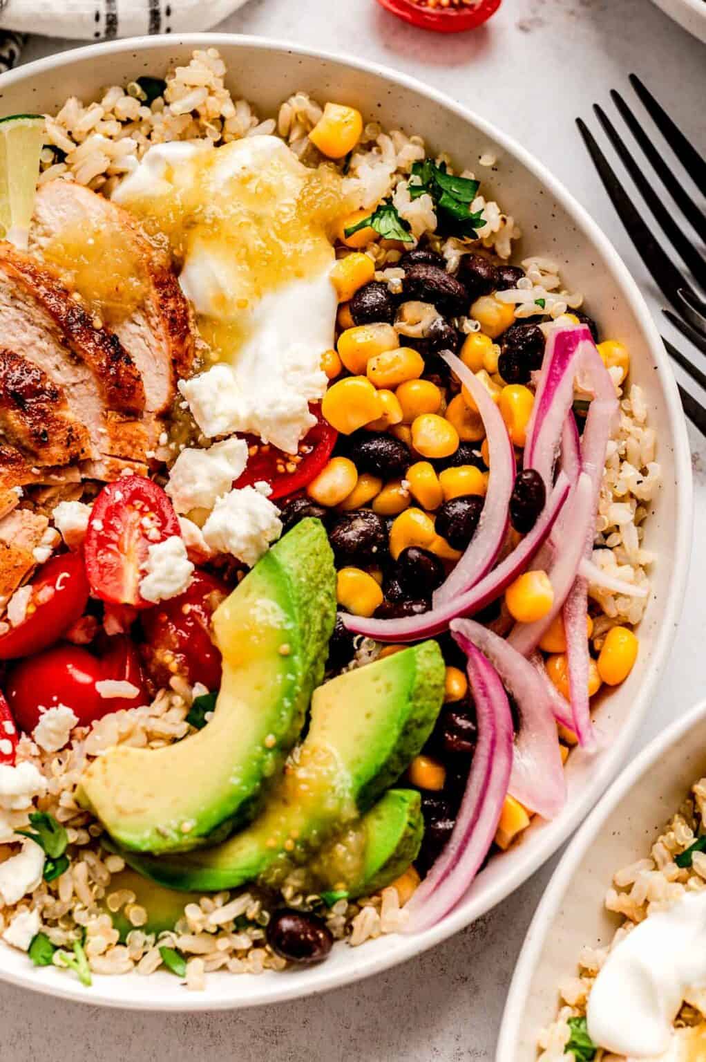 Copycat Panera Bread Baja Bowl Recipe with Chicken - Haute & Healthy Living