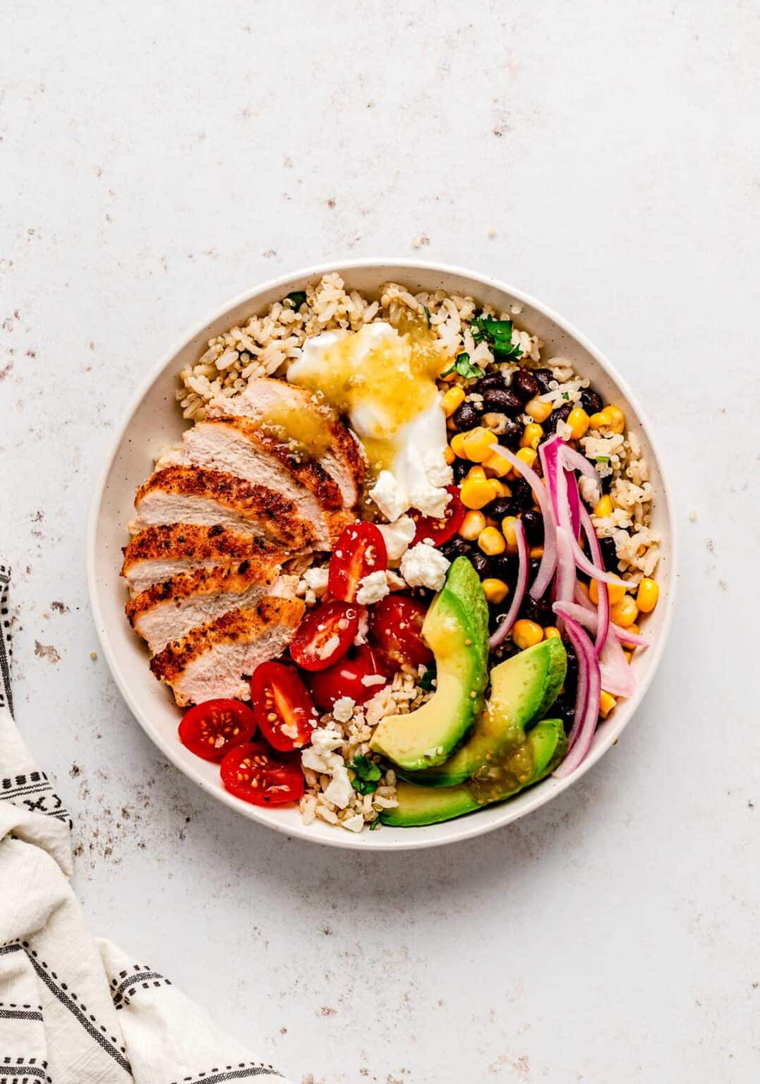 Copycat Panera Bread Baja Bowl Recipe with Chicken - Haute & Healthy Living